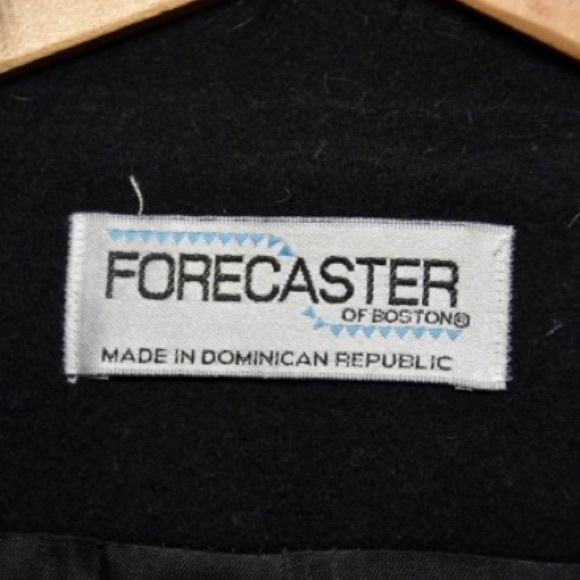 forecaster of boston | Jackets & Coats | Vintage Black Wool Over Coat ...